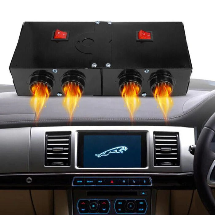 500W Electric Car Heater – Fast Defrost & Cabin Warmer with 4 Air Outl ...